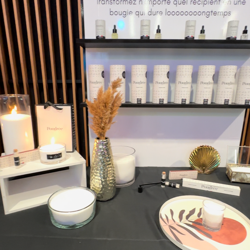 Bougie en perle de cire - Poudrée Paris