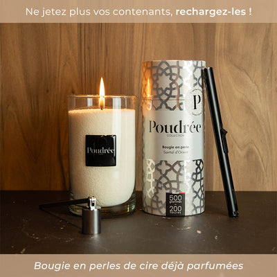 Poudrée Paris – Bougies en perles de cire | Made in France